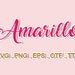 Amarillo Font Svg Files,svg Sillhoutte,sans Serif Svg,svg Fonts Bundle ...