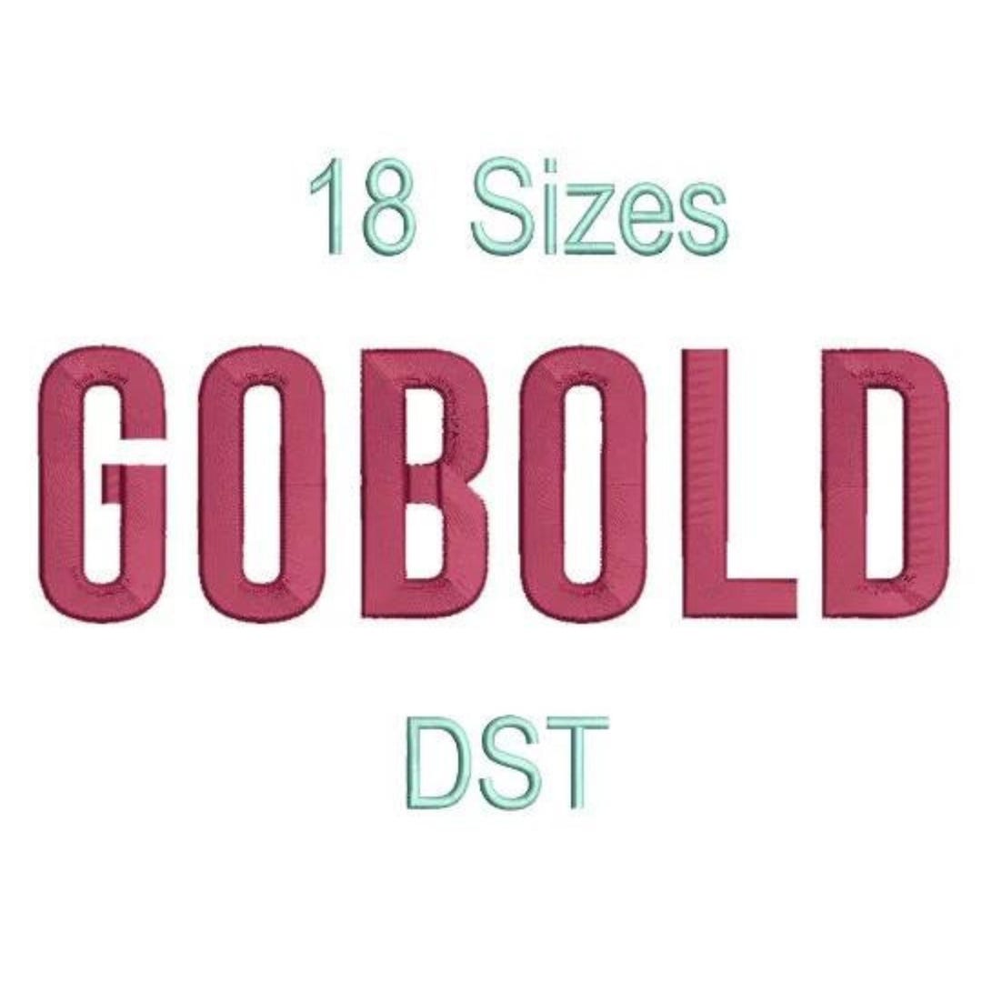 Gobold Font,dst,calligraphy Fonts,machine Embroidery,embroidery Font ...