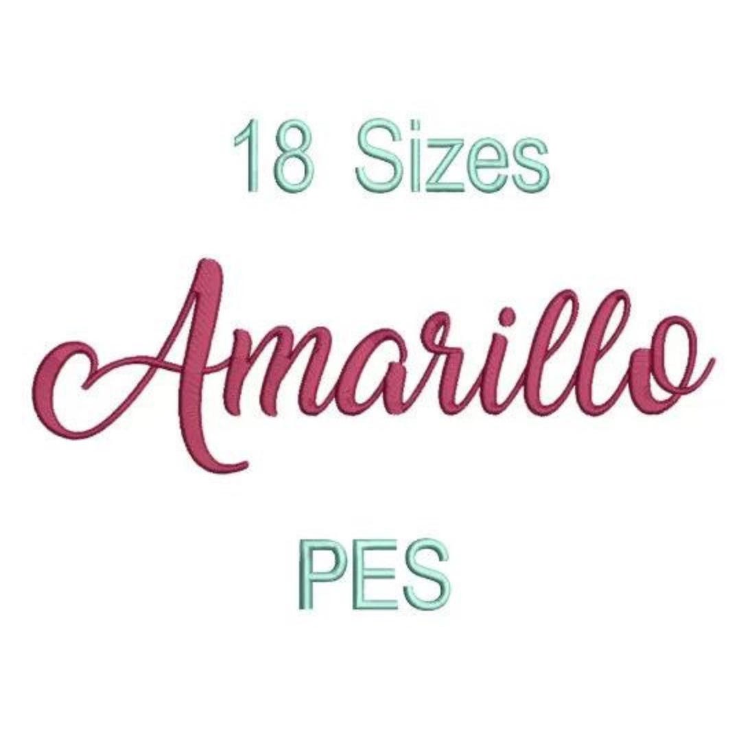 Amarillo Font,pes,calligraphy Fonts,machine Embroidery,embroidery Font,script Font,calligraphy ...