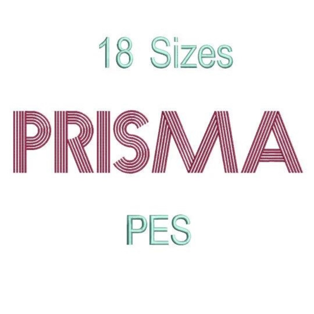 Prisma Font,pes,calligraphy Fonts,machine Embroidery,embroidery Font ...