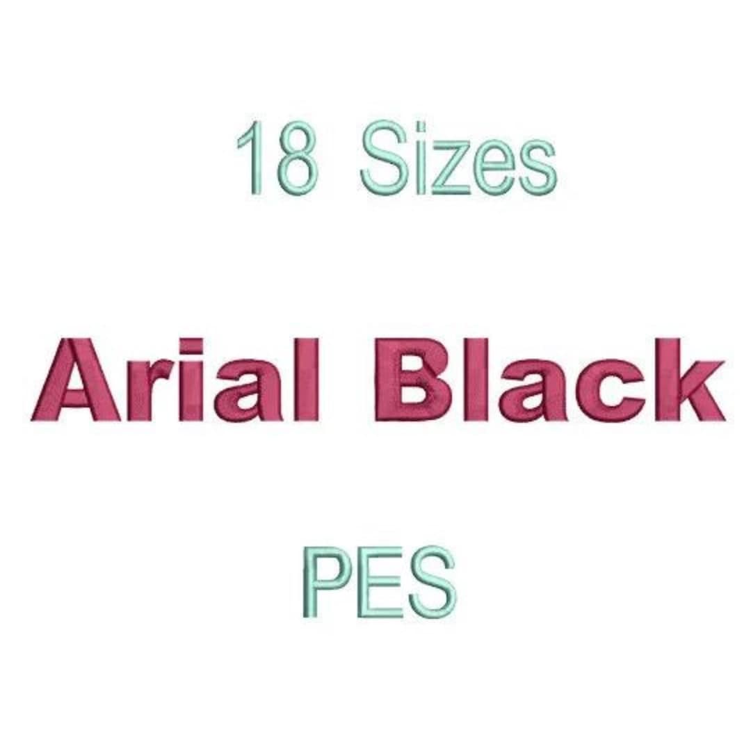 Arial Black Font,pes,calligraphy Fonts,machine Embroidery,embroidery ...