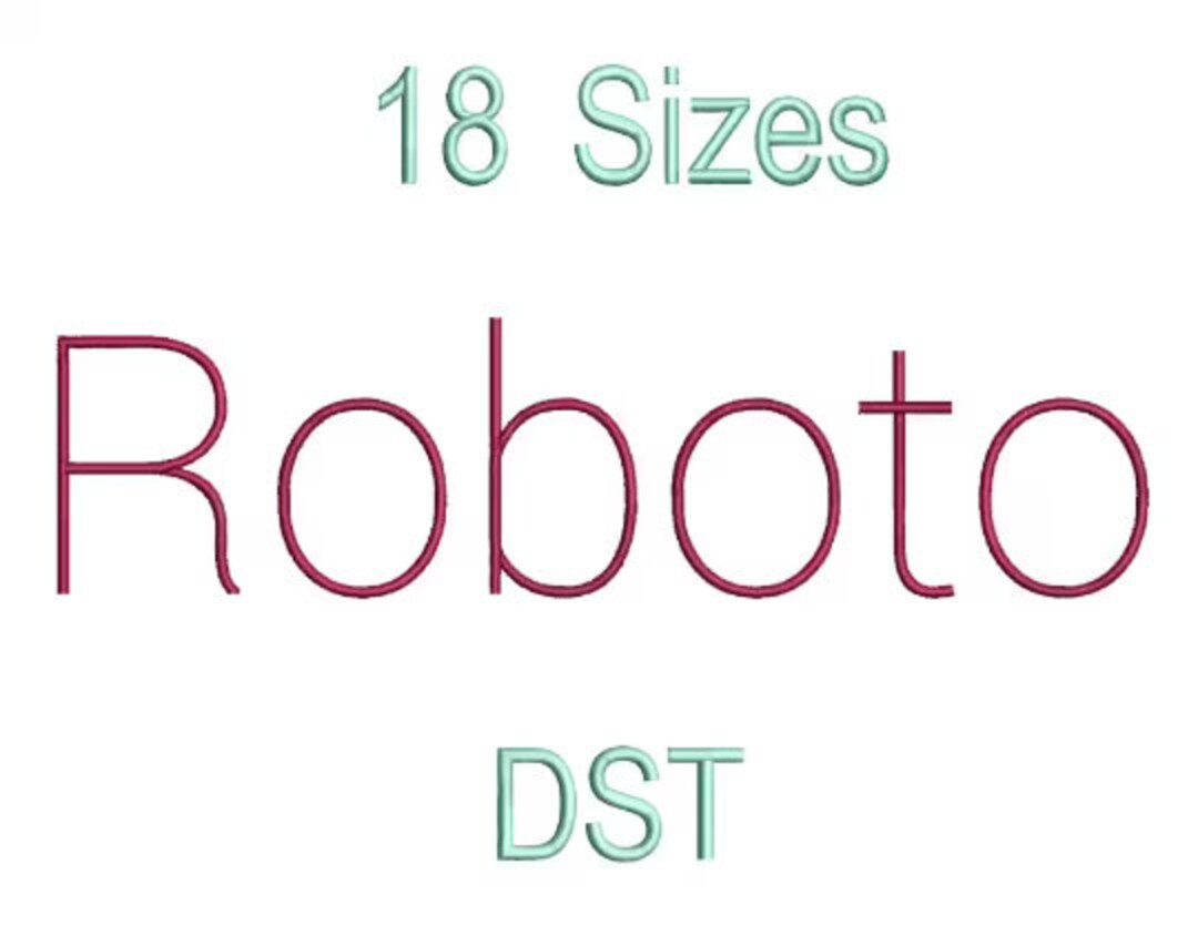 Roboto Font,dst,calligraphy Fonts,machine Embroidery,embroidery Font ...