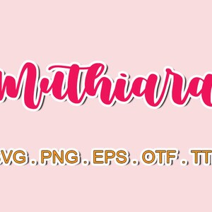 Muthiara Font Files,svg Sillhoutte,sans Serif Svg,svg Fonts Bundle,svg ...
