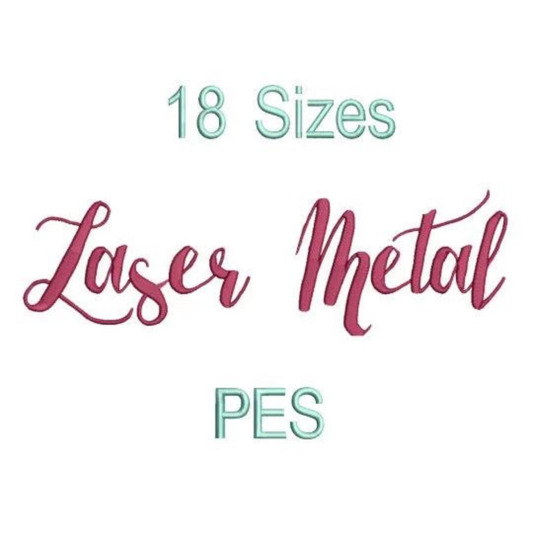 Laser Metal Font,pes,calligraphy Fonts,machine Embroidery,embroidery ...