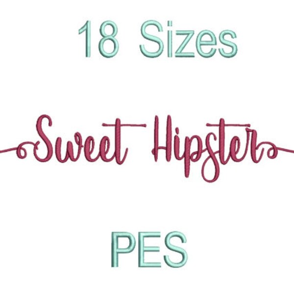 Sweet Script Embroidery Font - Etsy