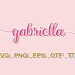 Gabriella Font Files,svg Sillhoutte,sans Serif Svg,svg Fonts Bundle,svg ...