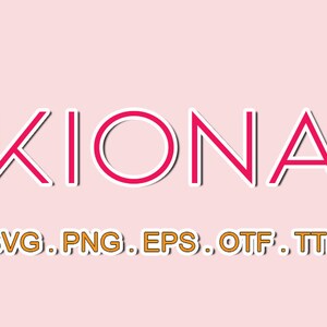 Kiona Font Files,svg Sillhoutte,sans Serif Svg,svg Fonts Bundle,svg ...