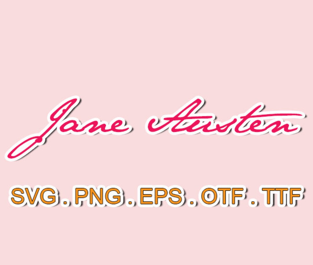Jane Austen Font Filessvg Sillhouttesans Serif Svgsvg Fonts - Etsy