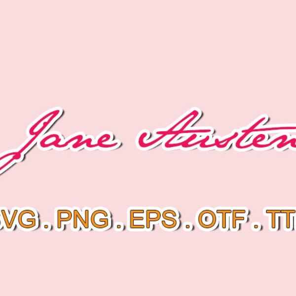 Jane Austen Svg - Etsy