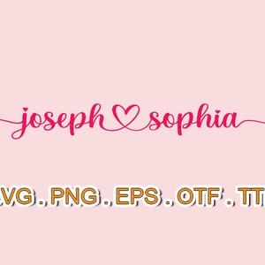 Joseph Sophia Font Files,svg Sillhoutte,sans Serif Svg,svg Fonts Bundle ...