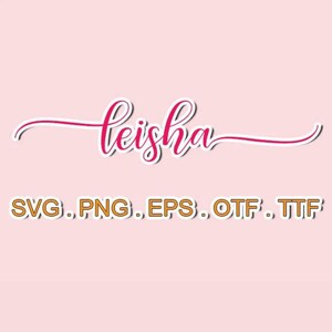 Leisha Font Files,svg Sillhoutte,sans Serif Svg,svg Fonts Bundle,svg ...