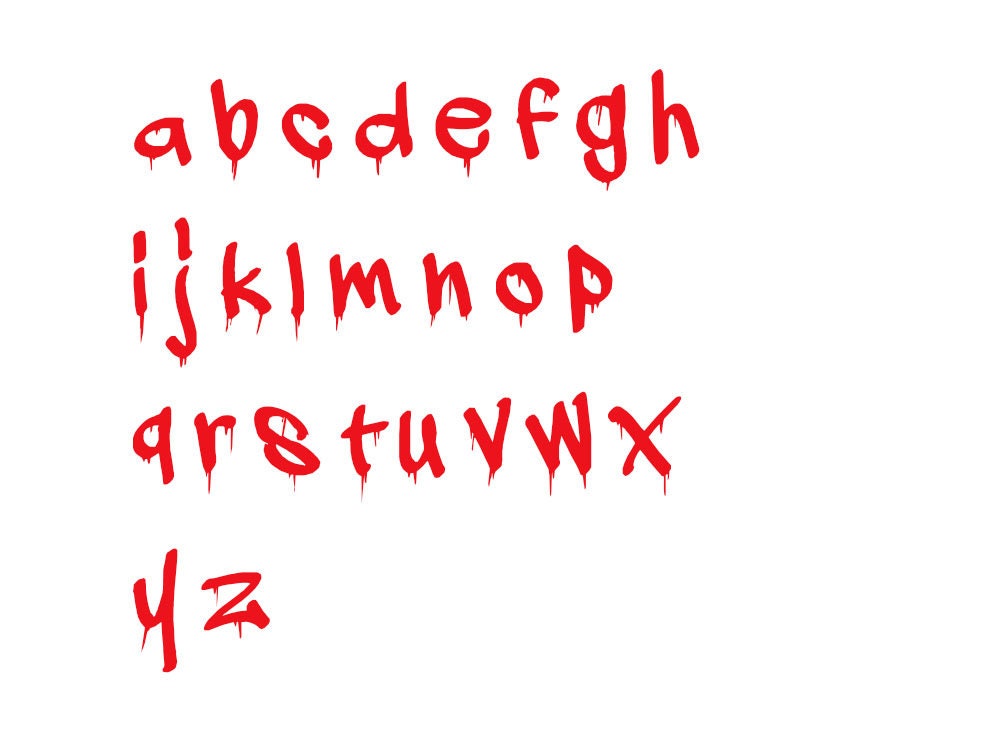 A Dripping Marker Font Svg Files,svg Sillhoutte,sans Serif Svg,svg ...