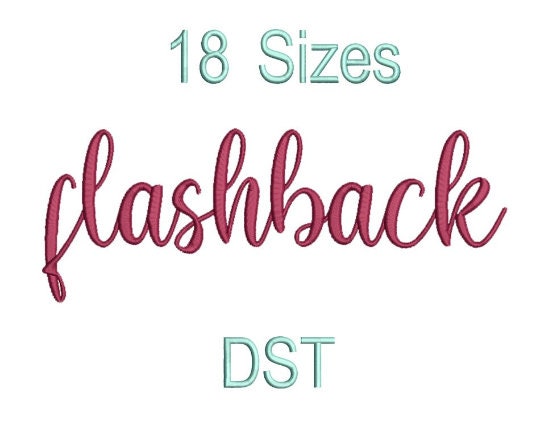 Flashback Fontdstcalligraphy Fontsmachine - Etsy