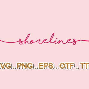 Shorelines Font Files,svg Sillhoutte,sans Serif Svg,svg Fonts Bundle ...