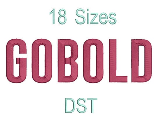 Gobold Font,dst,calligraphy Fonts,machine Embroidery,embroidery Font ...