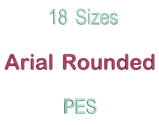 Arial Rounded Fontpescalligraphy Fontsmachine - Etsy