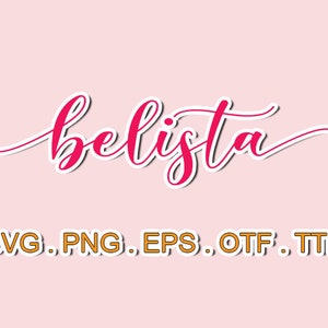 Belista Font Files,svg Sillhoutte,sans Serif Svg,svg Fonts Bundle,svg ...