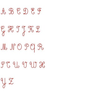 Cursive Font,pes,calligraphy Fonts,machine Embroidery,embroidery Font ...