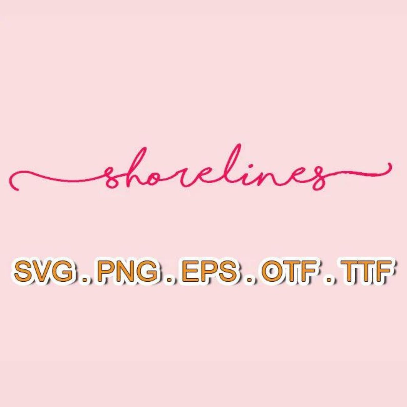 Shorelines Font Files,svg Sillhoutte,sans Serif Svg,svg Fonts Bundle ...