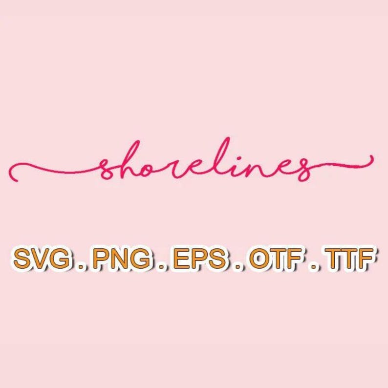 Shorelines Font Files,svg Sillhoutte,sans Serif Svg,svg Fonts Bundle ...