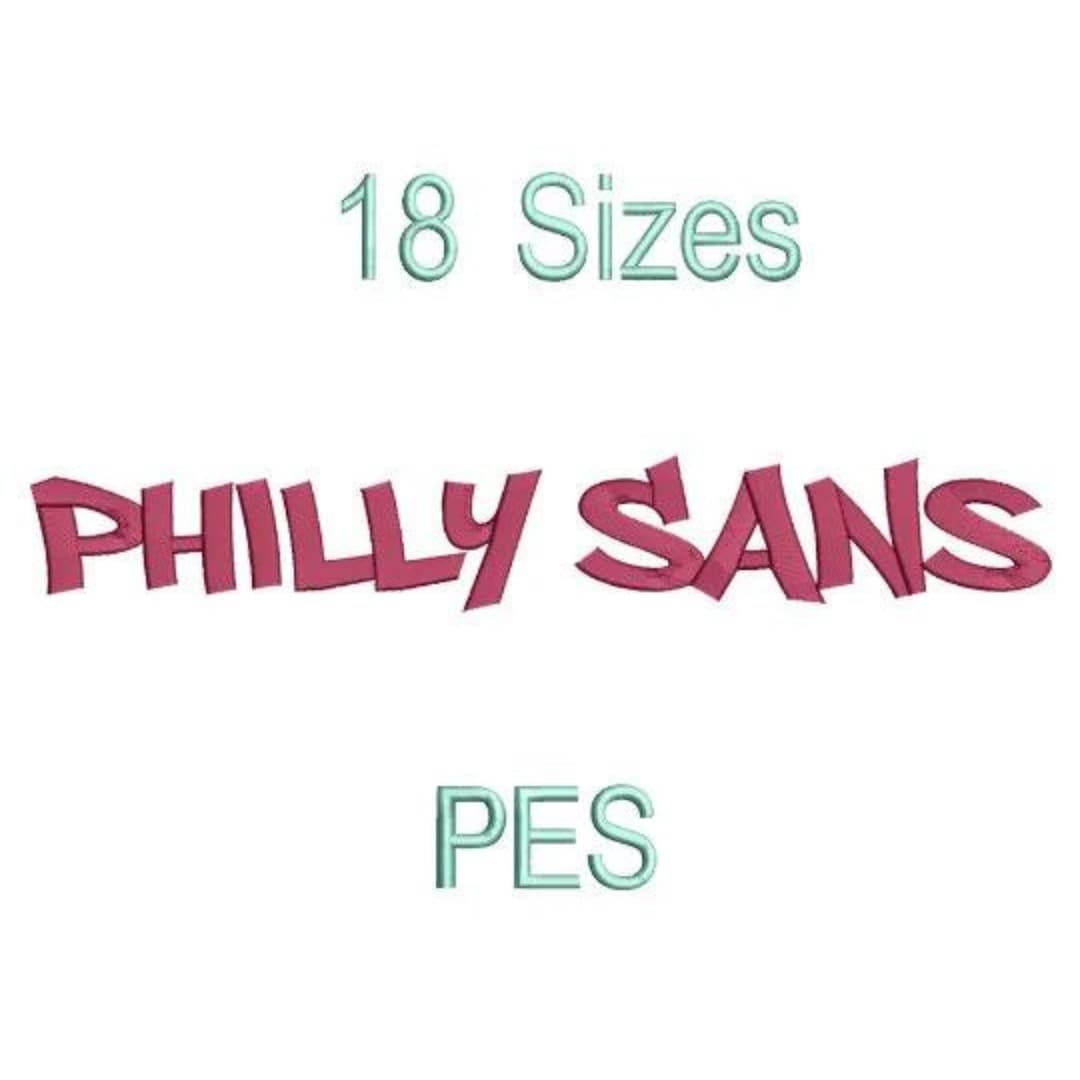 Philly Sans Font,pes,calligraphy Fonts,machine Embroidery,embroidery ...