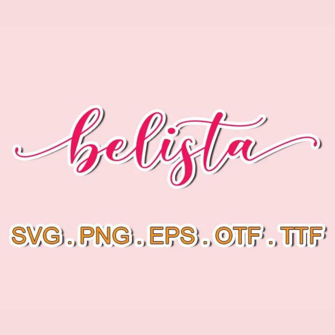 Belista Font Files,svg Sillhoutte,sans Serif Svg,svg Fonts Bundle,svg Files for Cricut,monogram ...