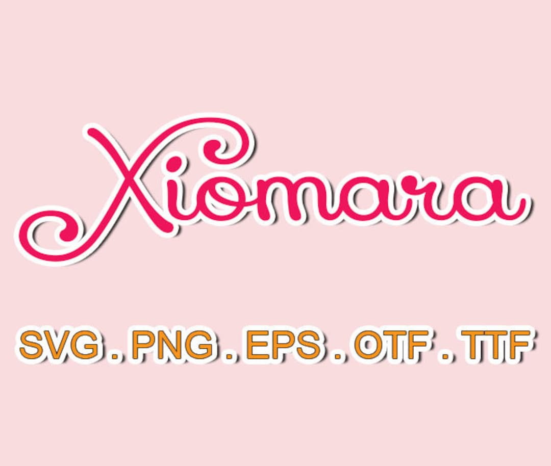 Xiomara Font Files,svg Sillhoutte,sans Serif Svg,svg Fonts Bundle,svg ...