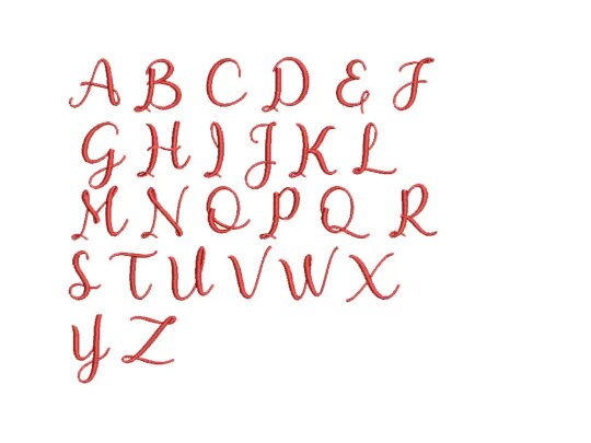 Charlotte Font,pes,calligraphy Fonts,machine Embroidery,embroidery Font ...
