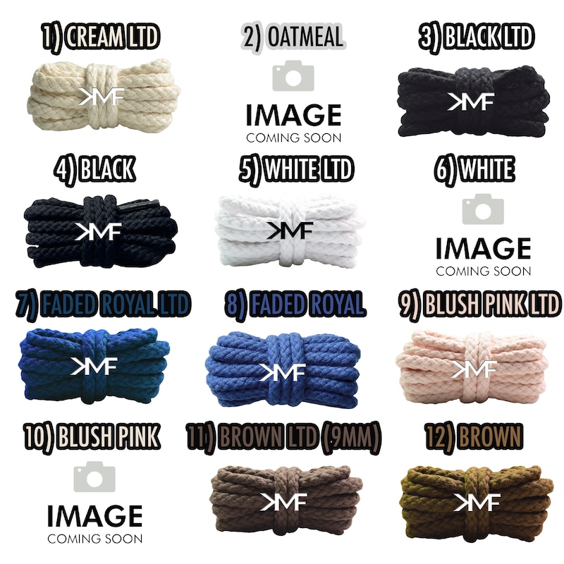 Thick Rope Laces - Etsy