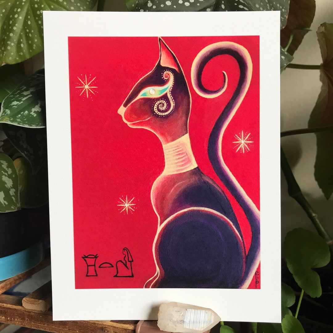 Bast Art Print - Etsy