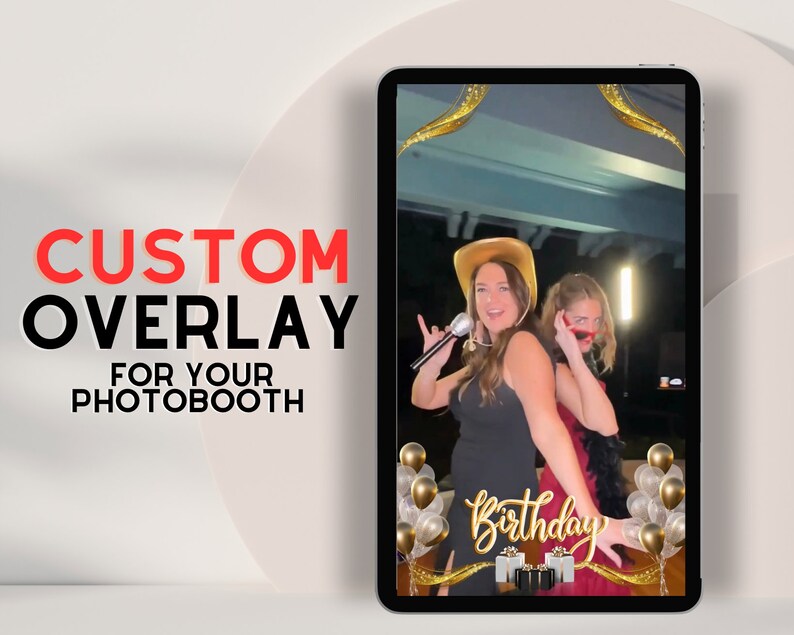 360 Photobooth Photo Booth Custom Overlay Design Digital Download Event ...