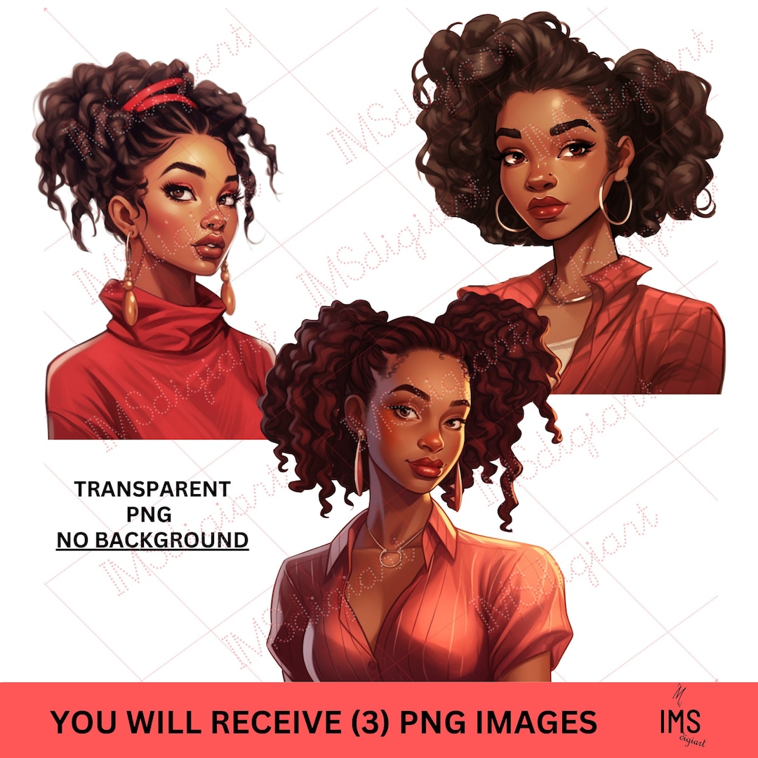 Black Girl Magic Clipart Stunning Black Woman PNG Afro Girl Afro Woman ...