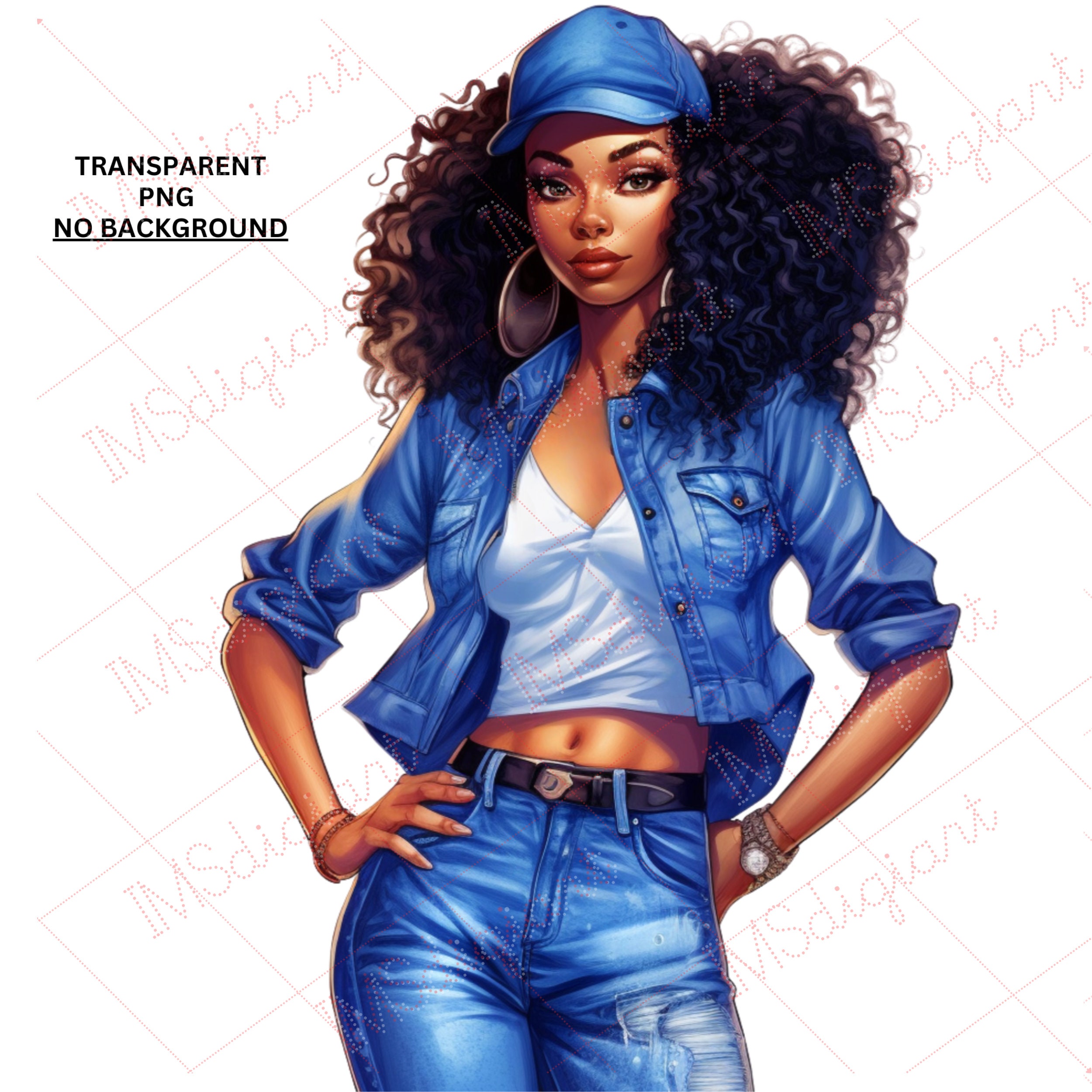 Black Girl Magic Clipart | Black Woman PNG| African American Fashion ...