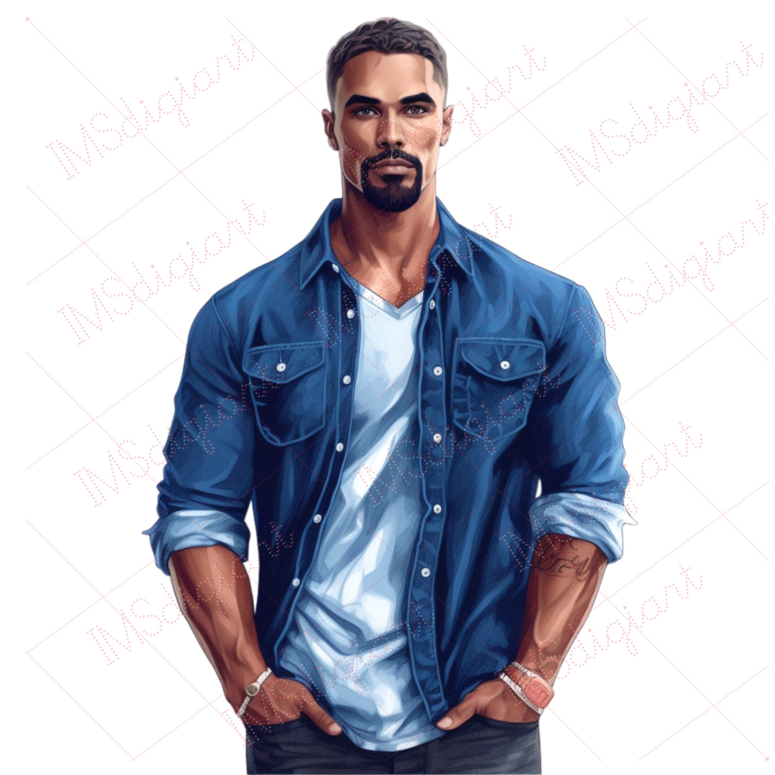 Handsome Black Men Clipart | Black Men PNG| Husband Clipart | Boyfriend ...