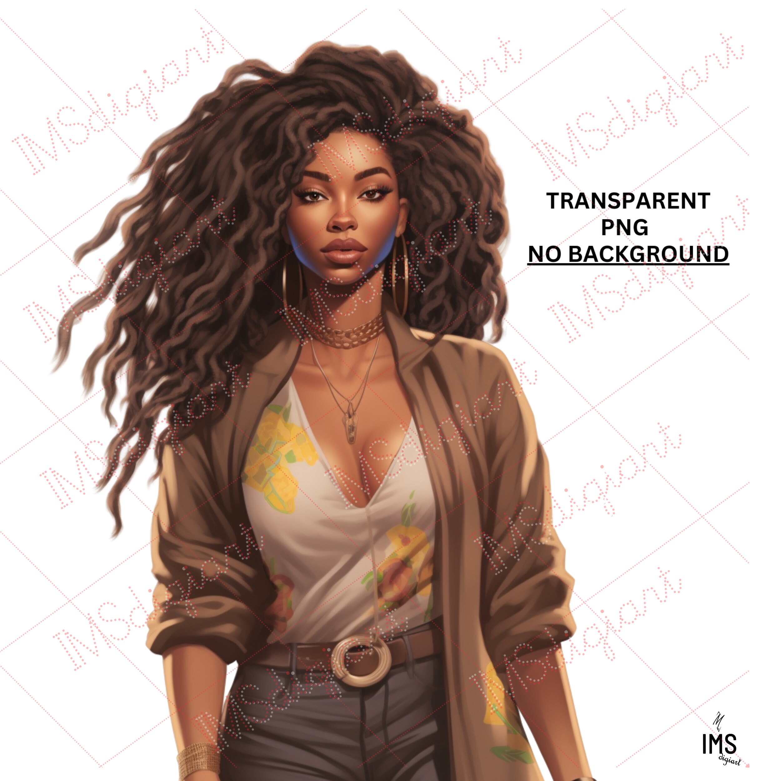 Loc'd and Beautiful PNG | Gorgeous Locd Women Wearing Neutral Colors ...