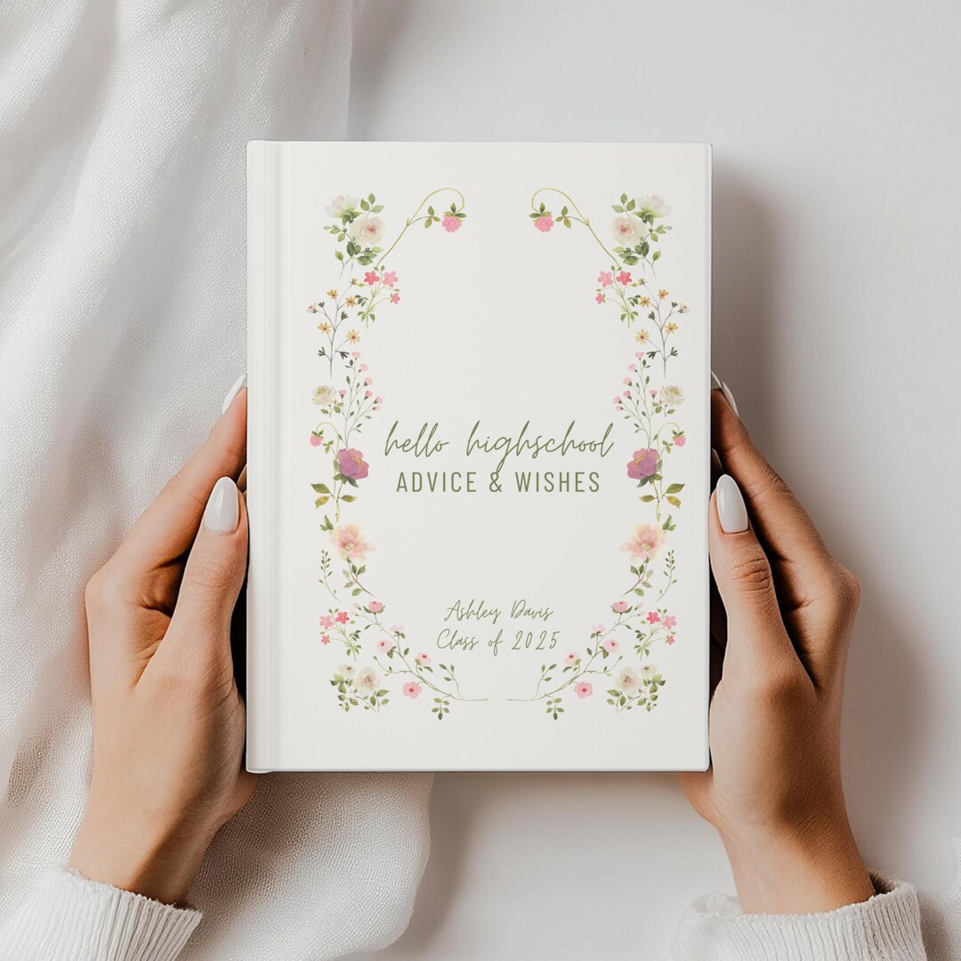 Personalized High School Advice and Wishes Journal for Girls Custom ...