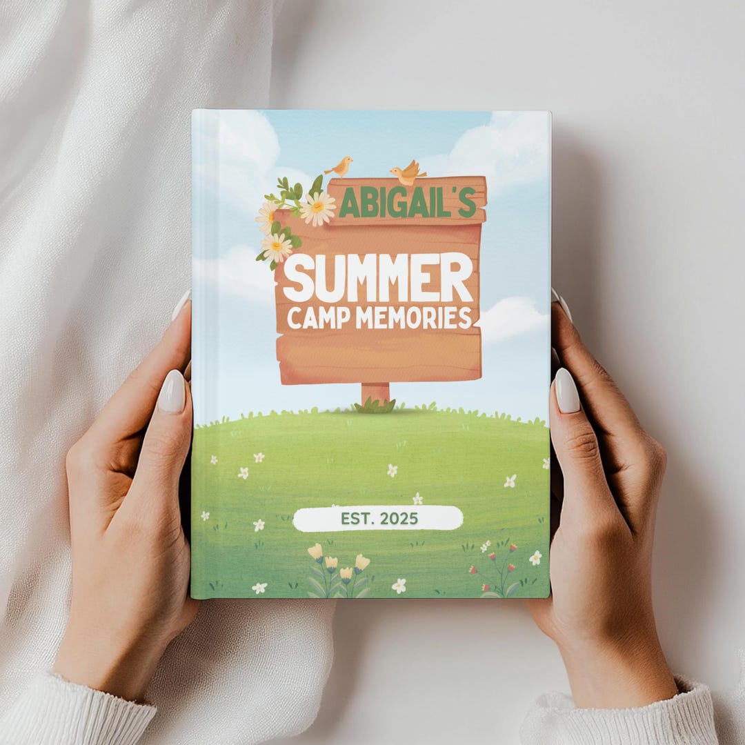 Personalized Summer Camp Memory Book for Kids Custom Camp Journal With ...