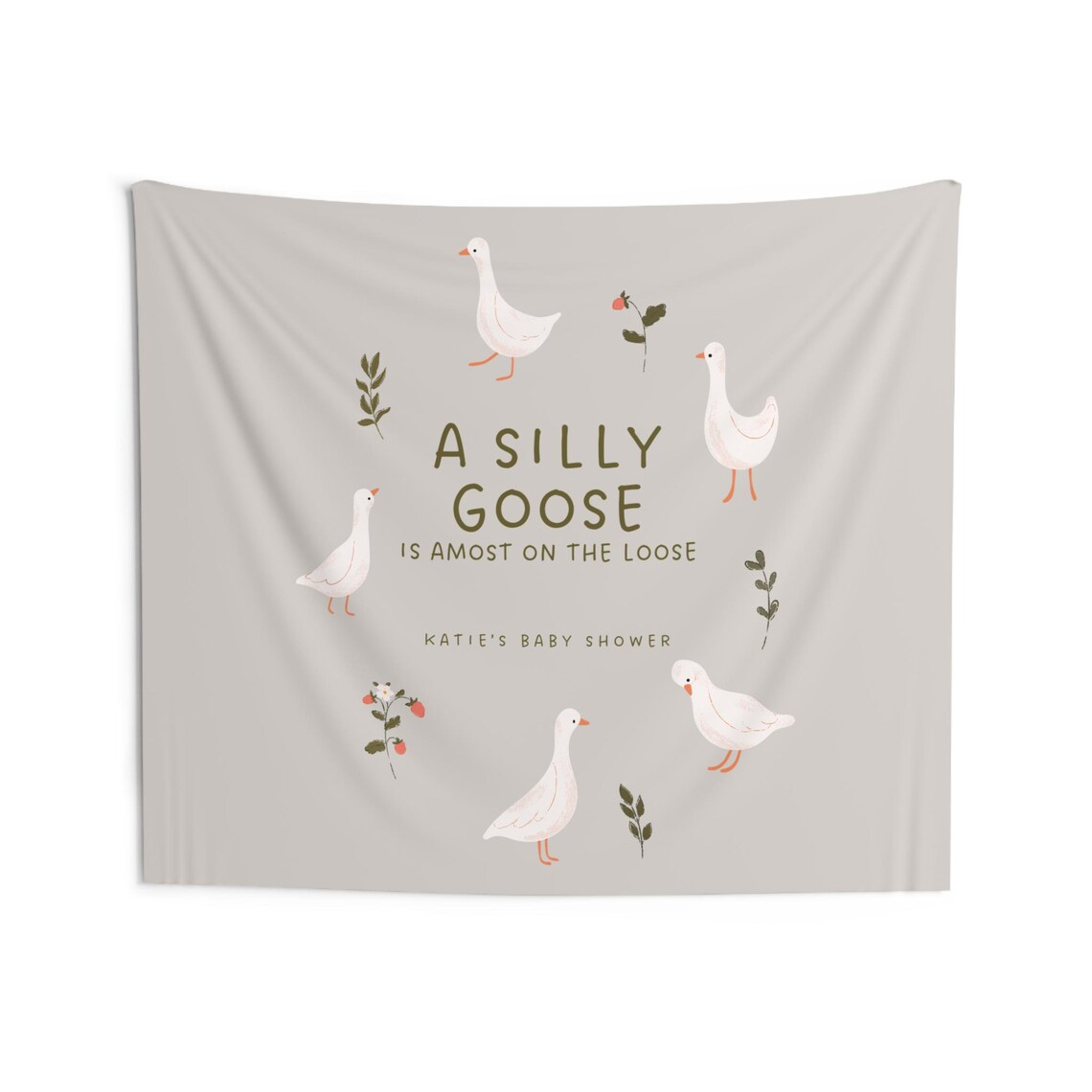Personalized Silly Goose Theme Baby Shower Banner Decor, A New Silly ...