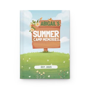 Personalized Summer Camp Memory Book for Kids Custom Camp Journal With ...