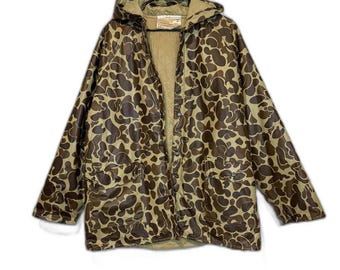 Large Vintage 80s Columbia Gore-tex Brown Duck Camo Jacket Parka USA Camouflage - Etsy