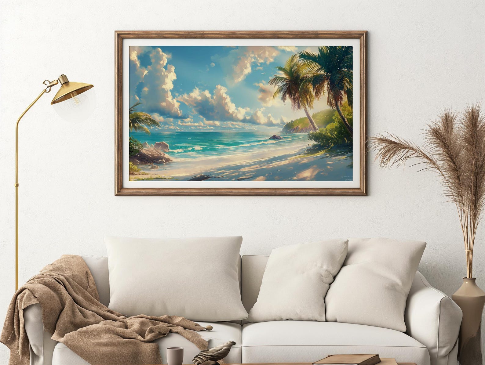 Digital Download | Tropical Beach | Samsung Frame TV Art | Summer ...