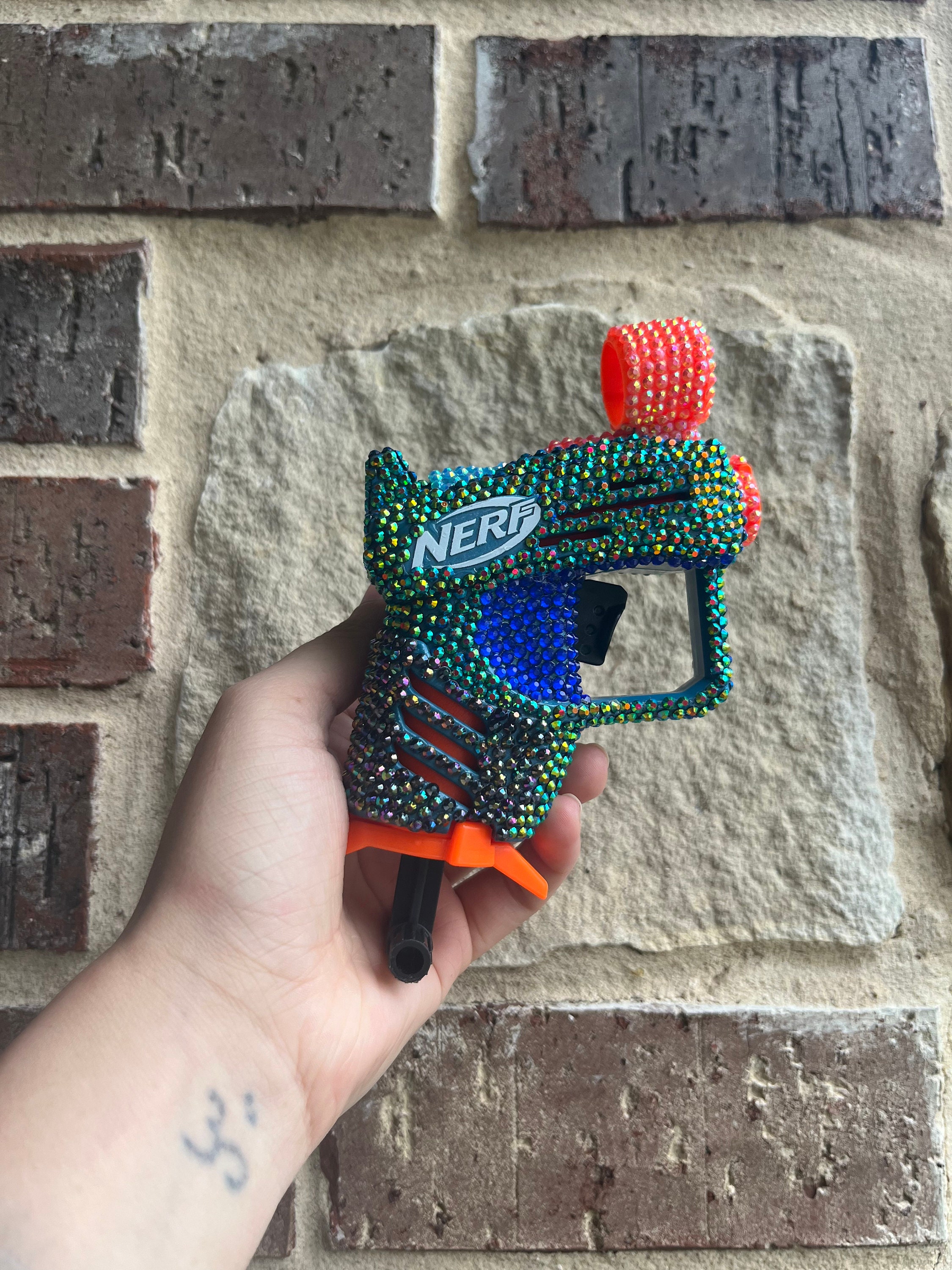 Bedazzled Nerf Gun - Etsy