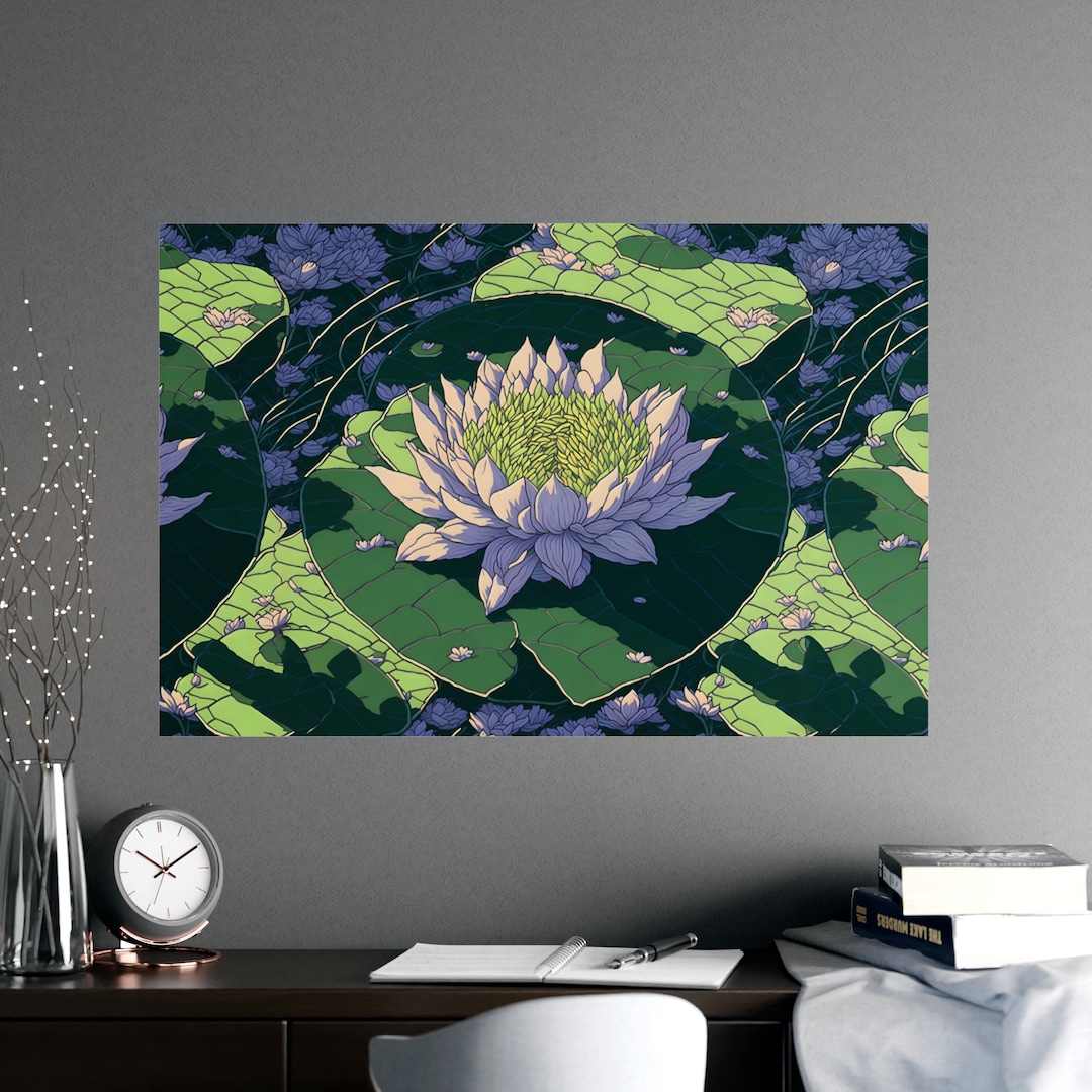 Lily Pad Horizontal Matte Poster 5 Sizes to Choose From/ Lily Pad ...