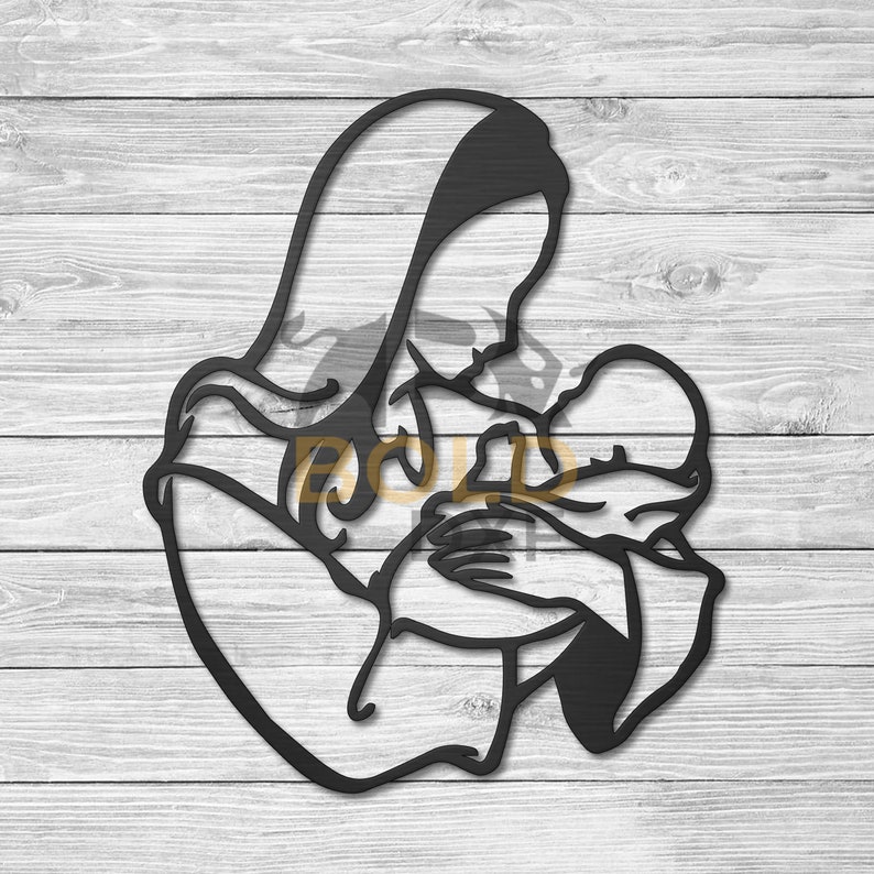 Mom and Child DXF & SVG - Etsy