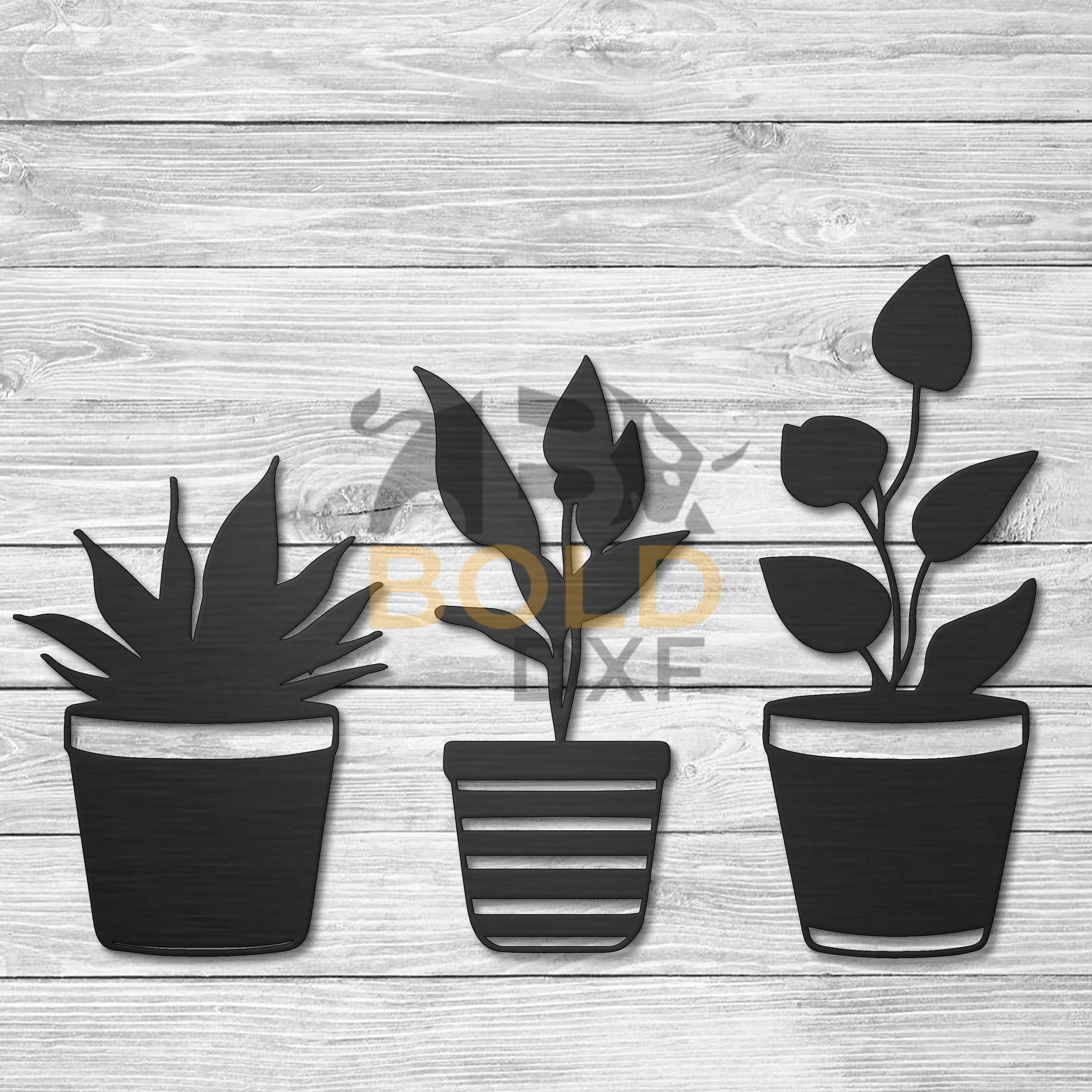 3 Pots DXF & SVG - Etsy