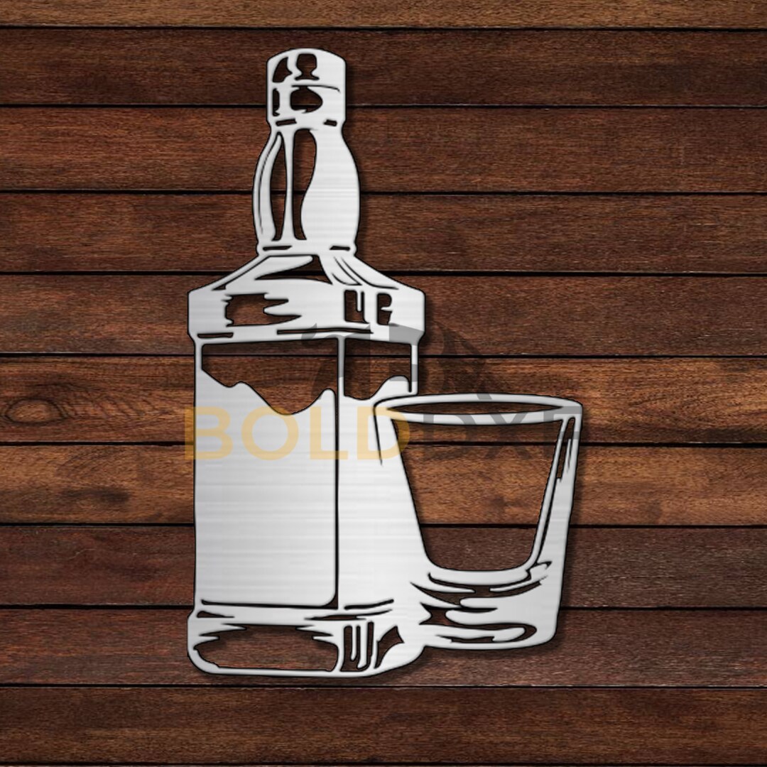 Bottle of Whiskey DXF & SVG - Etsy
