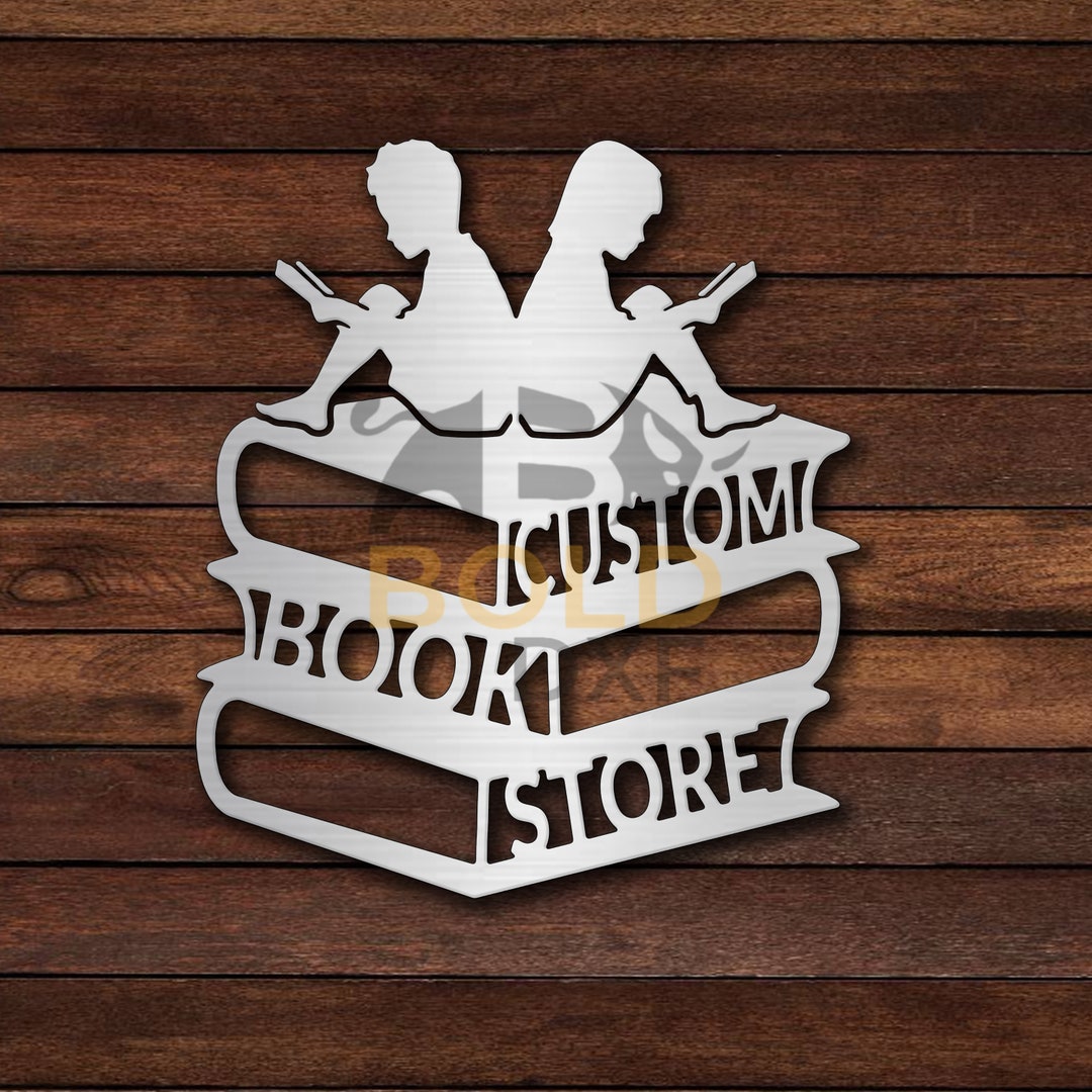 Book Store DXF & SVG - Etsy