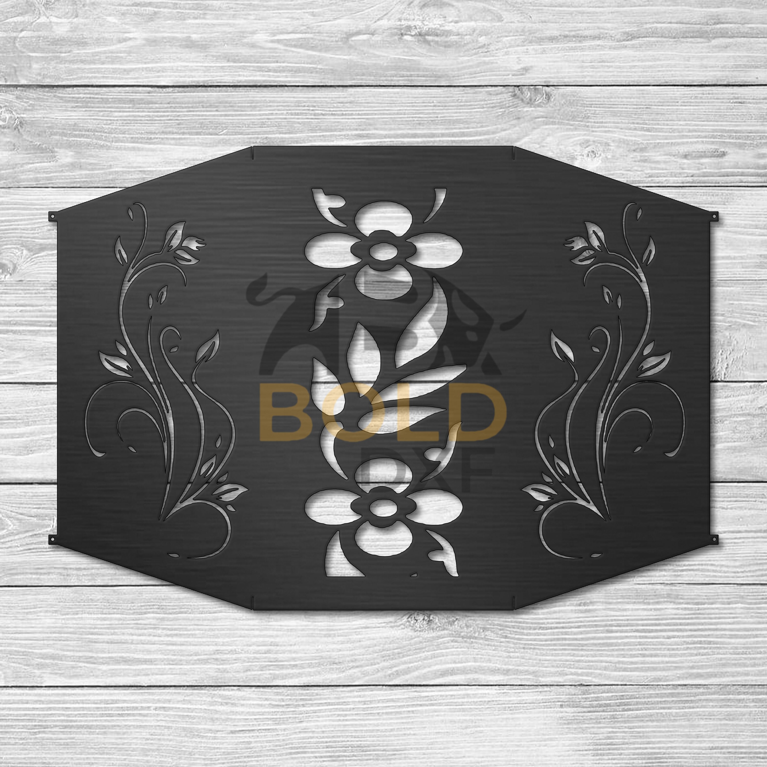 Sconce - Floral DXF & SVG - Etsy