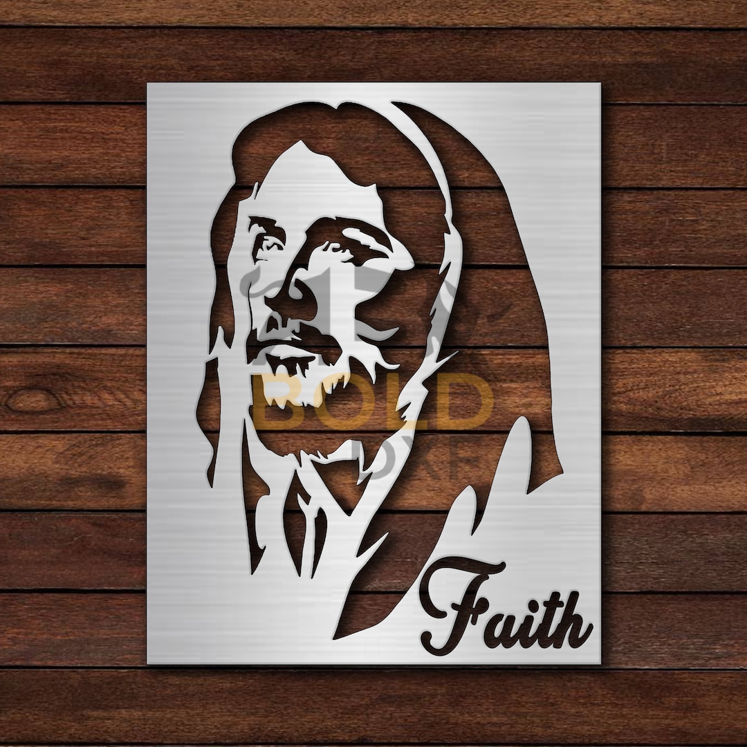 Jesus Christ Faith DXF & SVG - Etsy