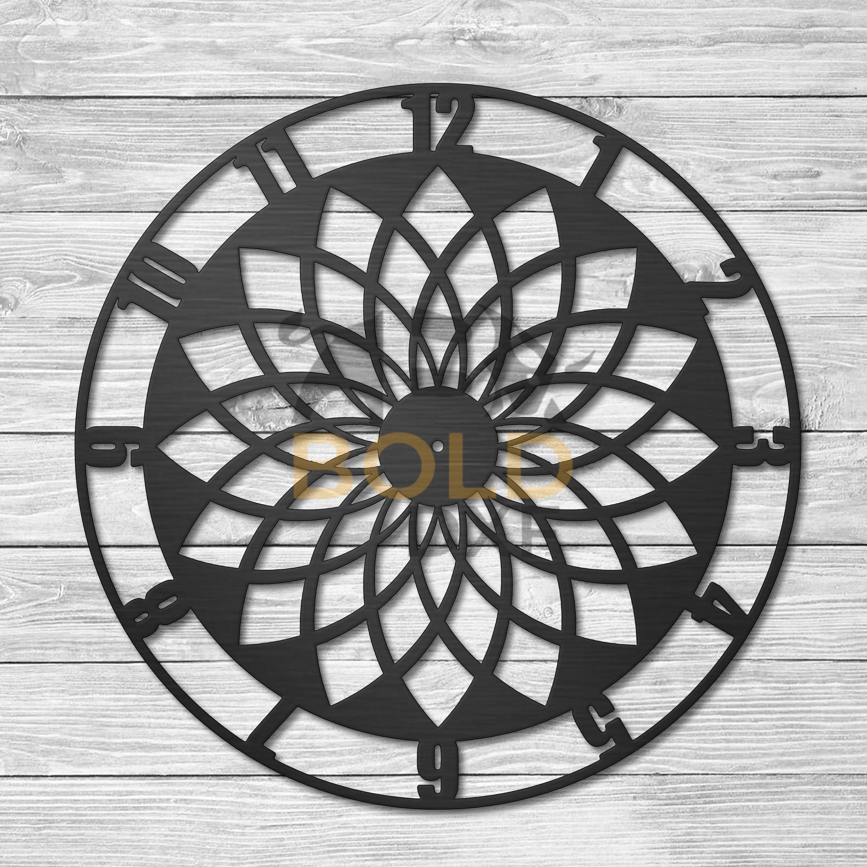 Clock - Mandala DXF & SVG - Etsy